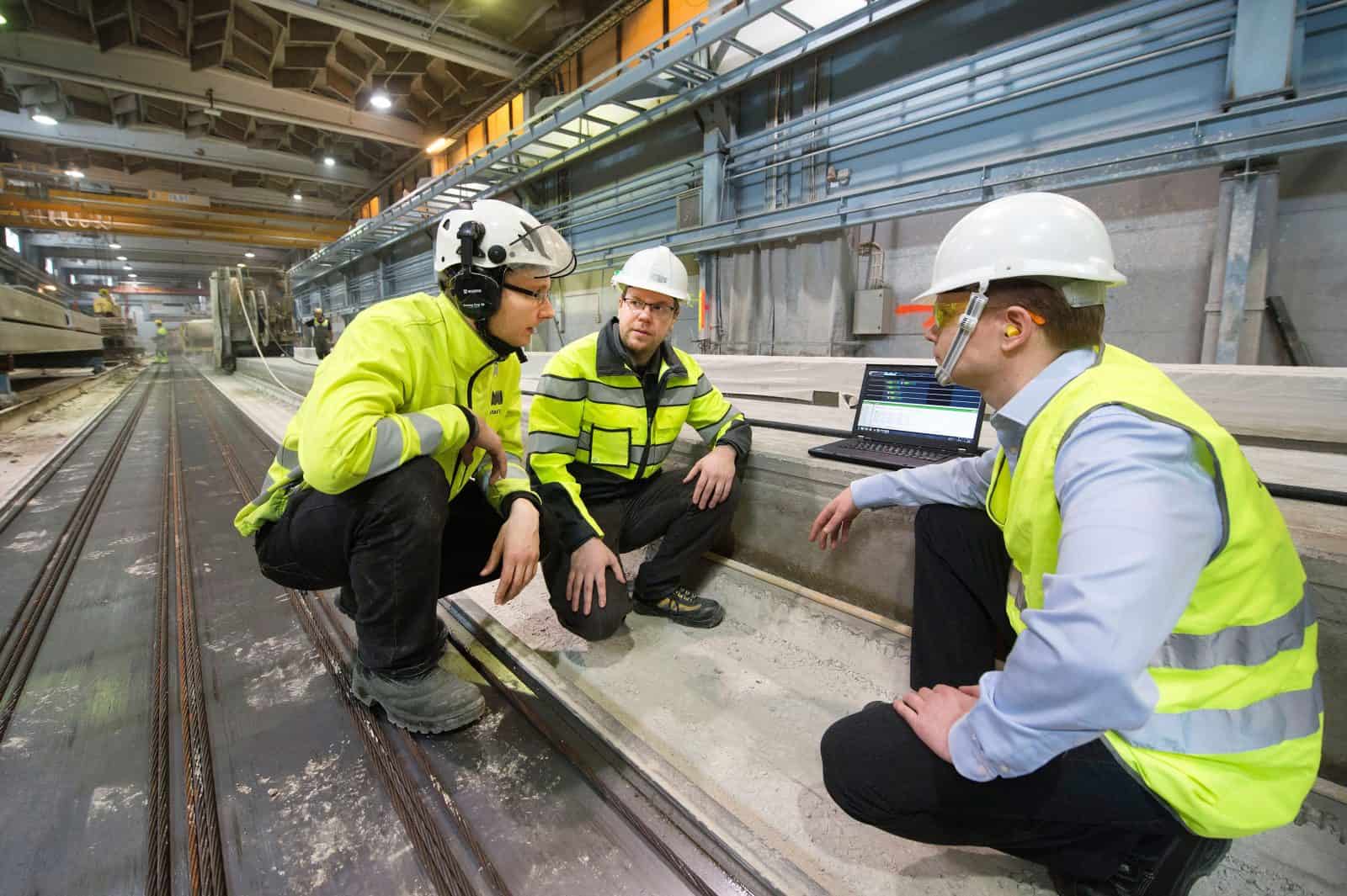 Plant Control Floor optimizes hollow core production | Elematic