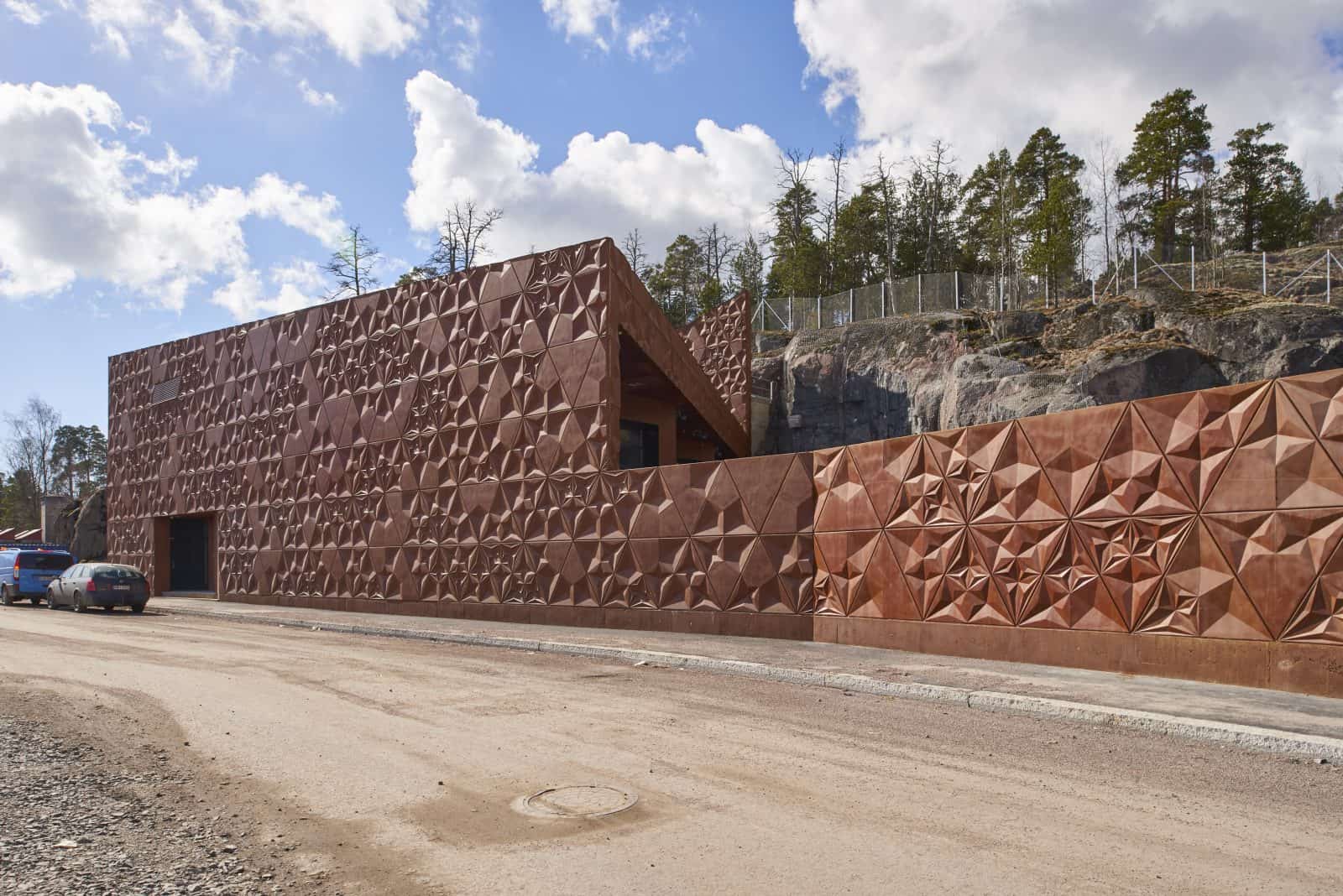 Waste collection station, Finland - Elematic precast technology
