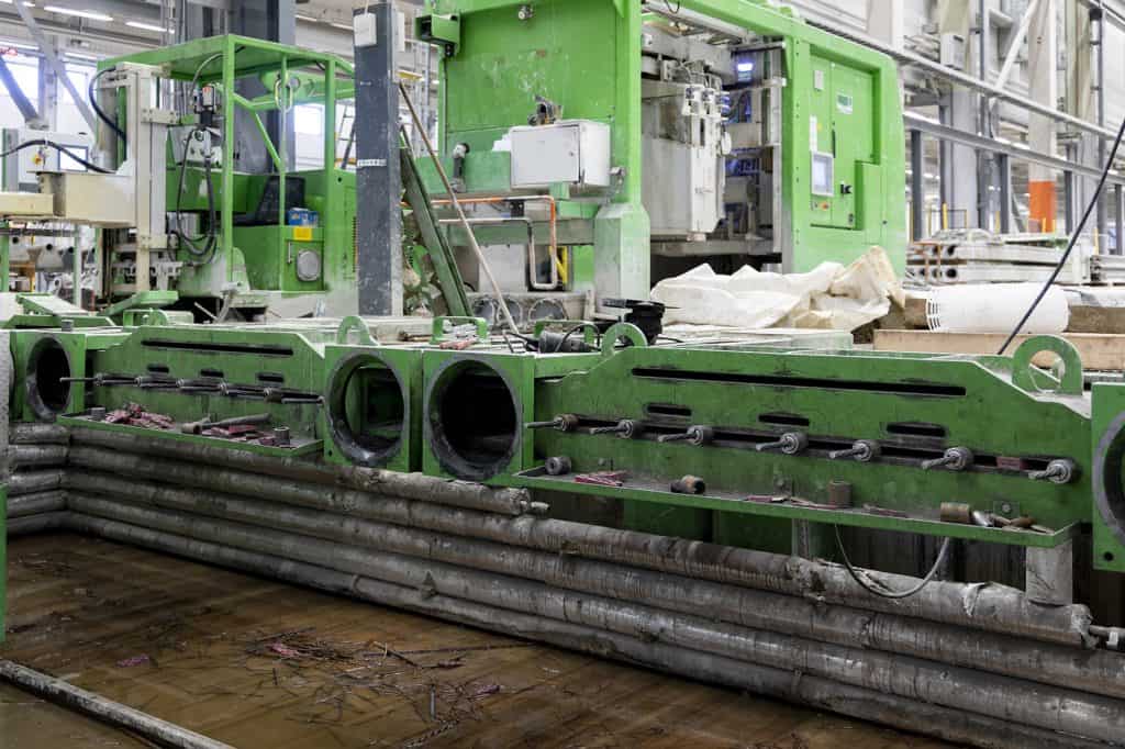 Stressing abutment E9 - Elematic precast technology