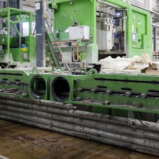 Stressing abutment E9 - Elematic precast technology