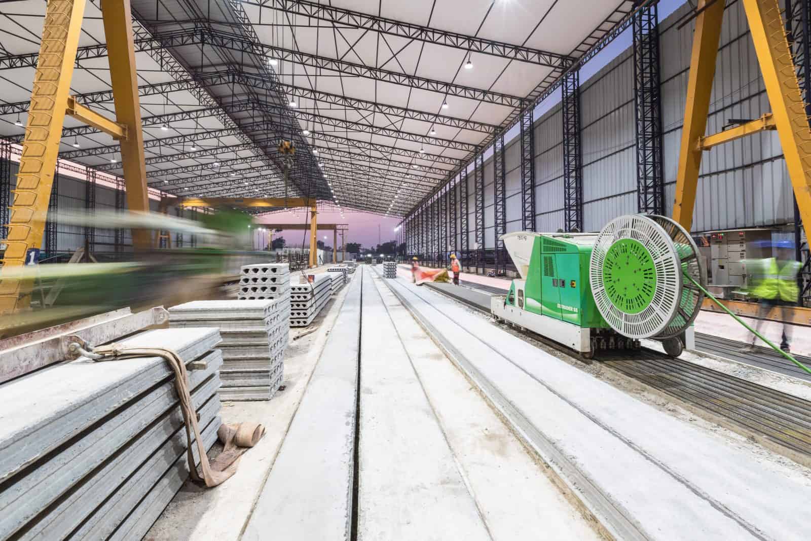 Precast concrete plants and buildings - Elematic precast technology