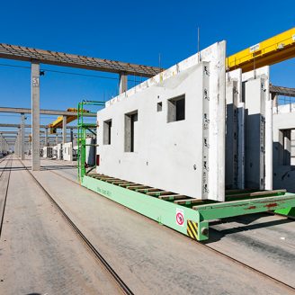 Transport wagon E9 - Elematic precast technology