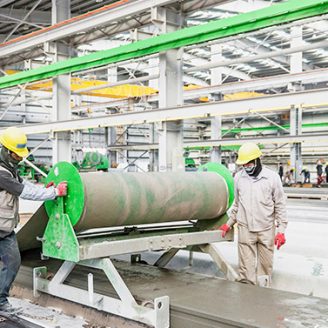 Tarpaulin roller P7 - Elematic precast technology