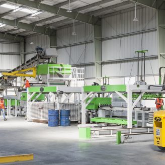 Precast partition walls | Acotec SEMI production line | Elematic