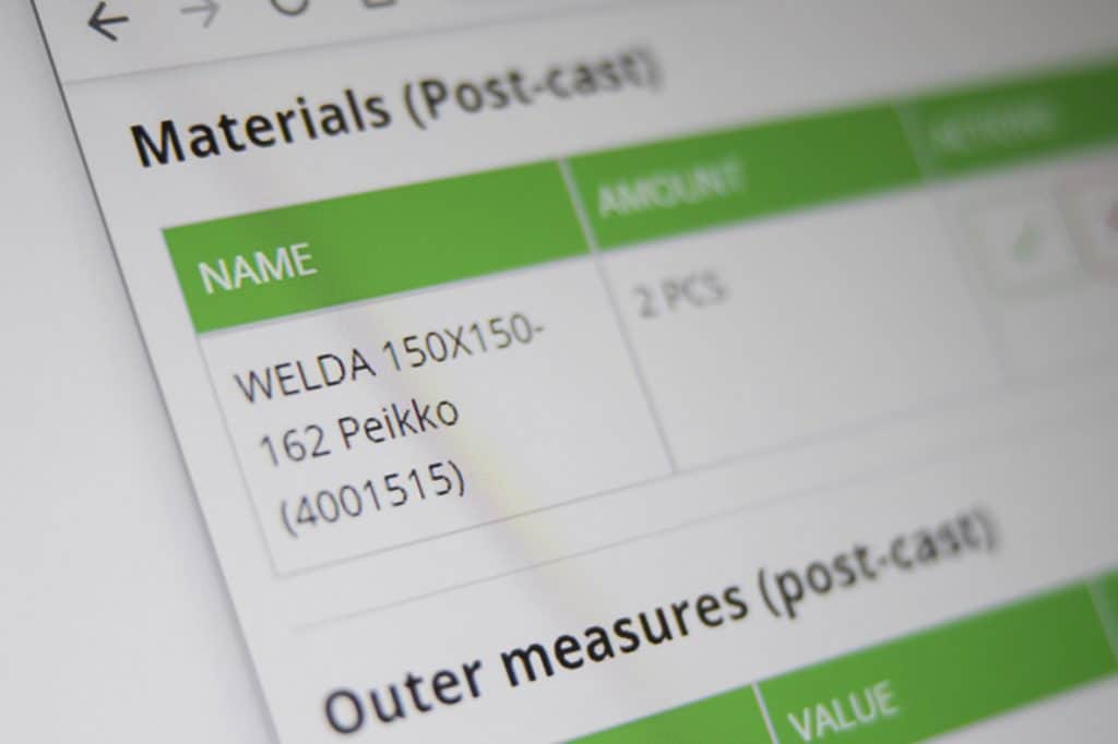 Materials | Plant Control Precast Software | Elematic