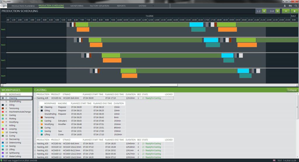 Plant Control Floor optimizes hollow core production | Elematic