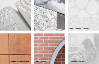 Precast concrete wall surfaces in photos | Elematic