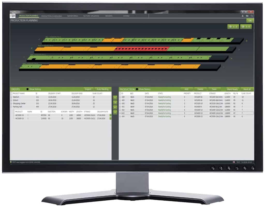 Automatic plotting saves time and minimizes errors - Elematic precast technology