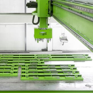 Robot for automatic shuttering in precast wall production | Elematic