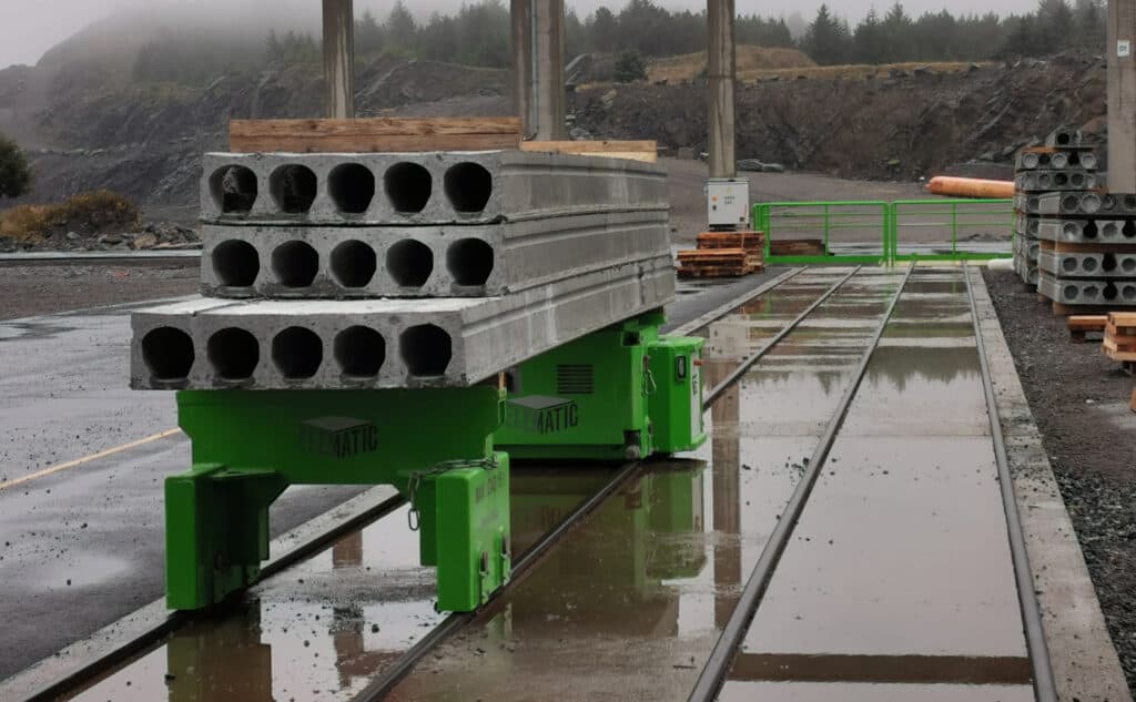 Automatic slab transportation - Elematic precast technology