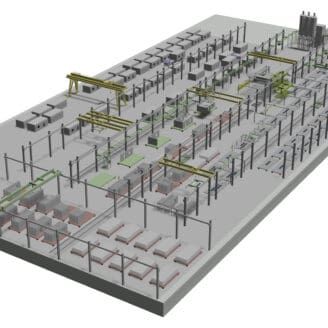 PPVC production | SEMI Module | Elematic precast technology