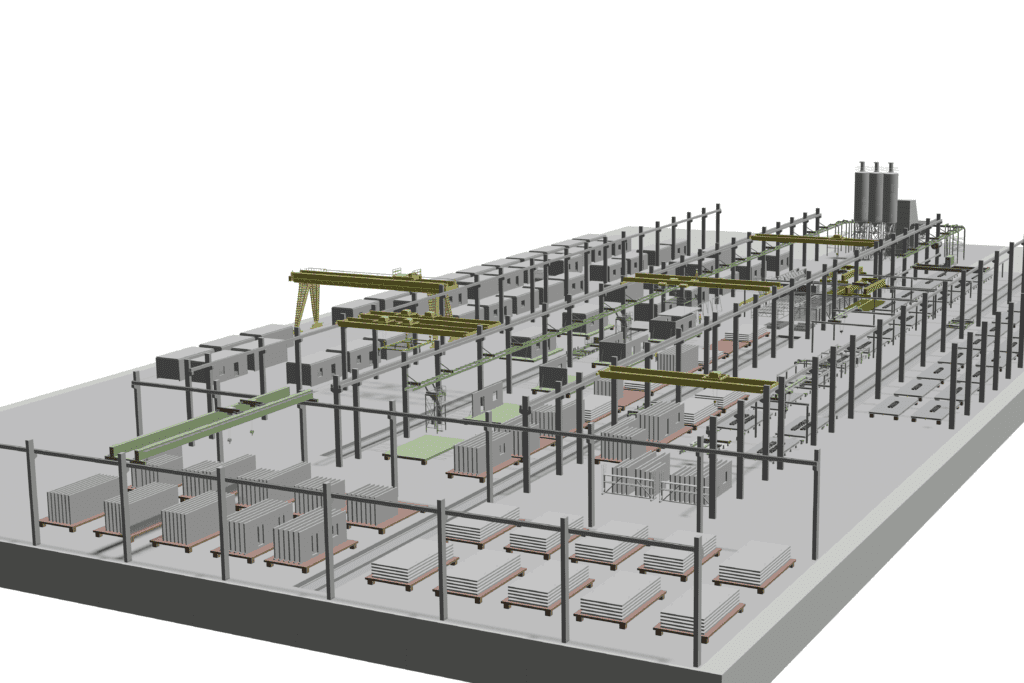 PPVC production | SEMI Module | Elematic precast technology