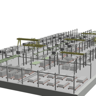 PPVC production | SEMI Module | Elematic precast technology
